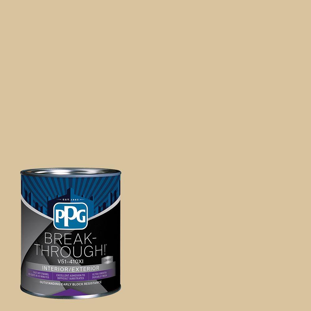 Break-Through! 1 qt. PPG1095-4 Golden Ecru Satin Door, Trim & Cabinet ...