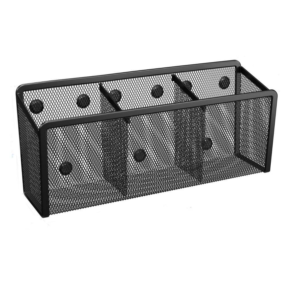 Magnetic Mesh Pen Holder Organizer, Extra Strong Magnet, Metal Caddy ...