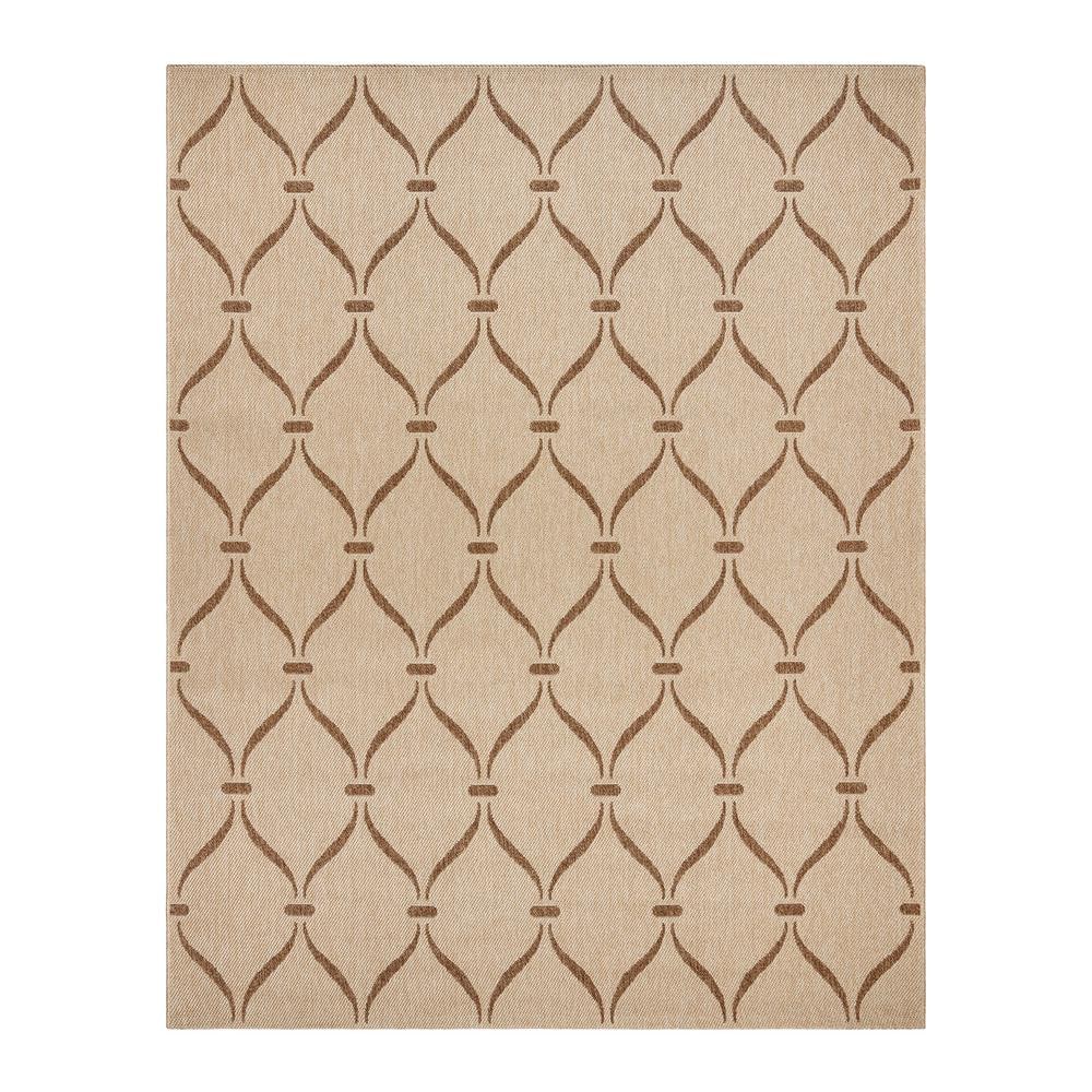 Gertmenian Ringley Araceli Chestnut Brown 6 ft. x 9 ft. Geometric ...