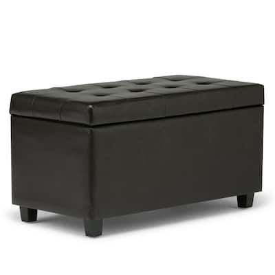Simpli Home Cosmopolitan 44 in. Wide Transitional Rectangle Storage ...