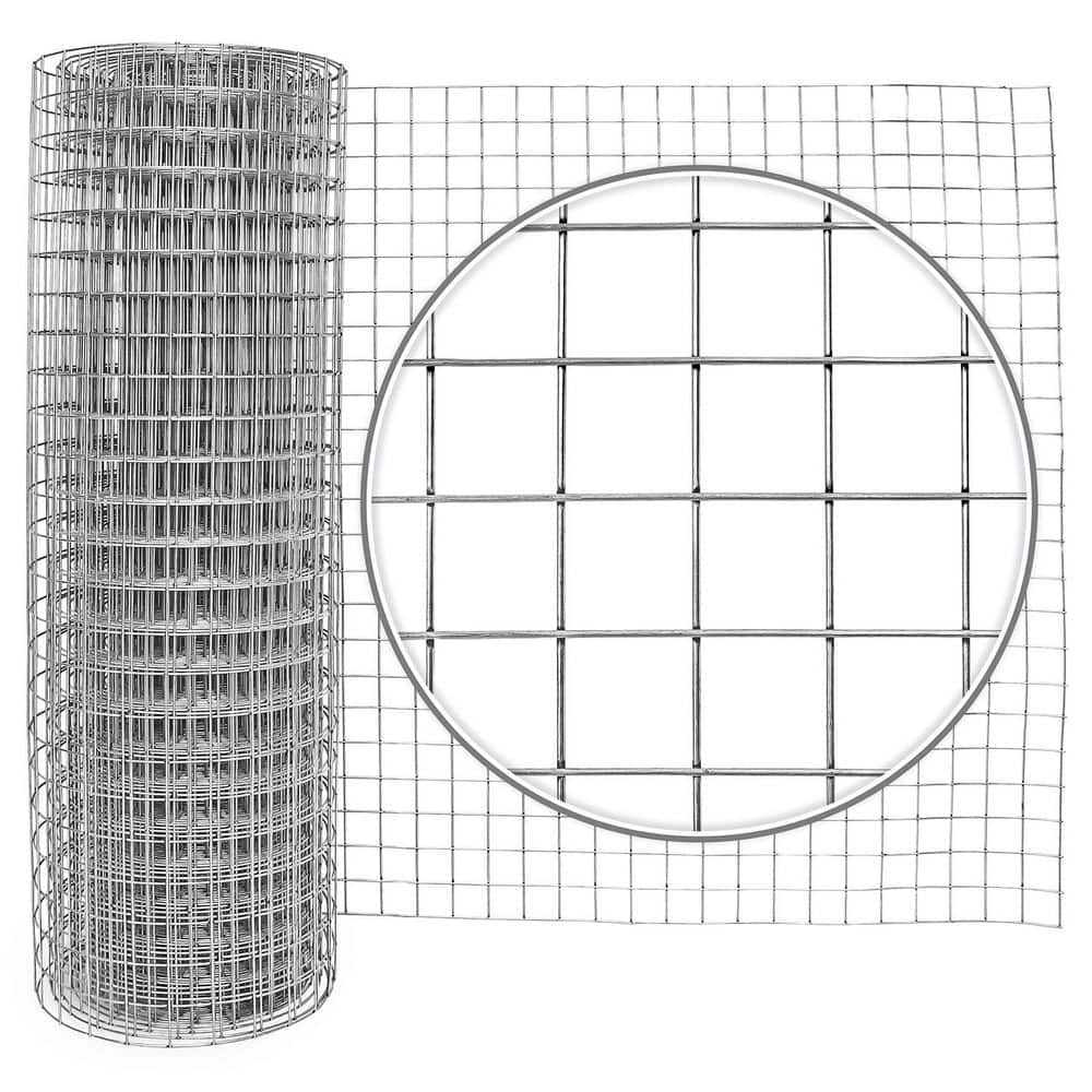Fencer Wire 4 ft. x 50 ft. 10-gauge Welded Wire Fence with 2 in. x 2 in ...
