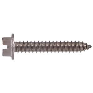 The Hillman Group #12 1 in. Slotted Hex-Head Sheet Metal Screws (10 ...