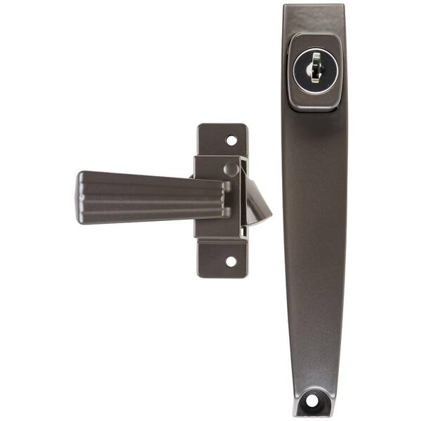 Wright Products 1-3/4 in. Bronze Keyed Push-Button Latch VK333X3FB ...