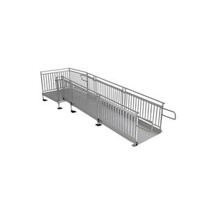 EZ-ACCESS PATHWAY HD 12 ft. Aluminum Code Compliant Modular Wheelchair ...