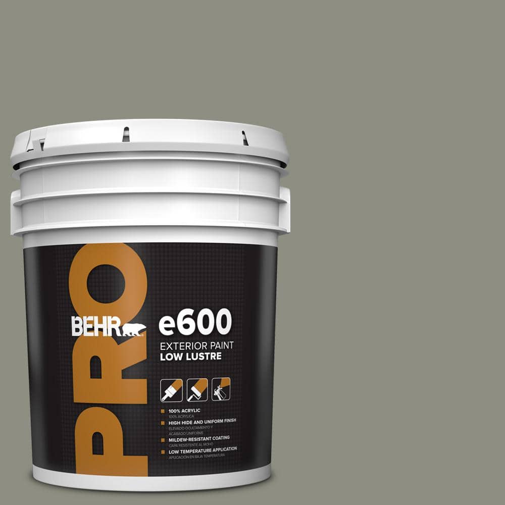 BEHR PRO 5 gal. #N370-5 Incognito Low Luster Exterior Paint PR62305 ...