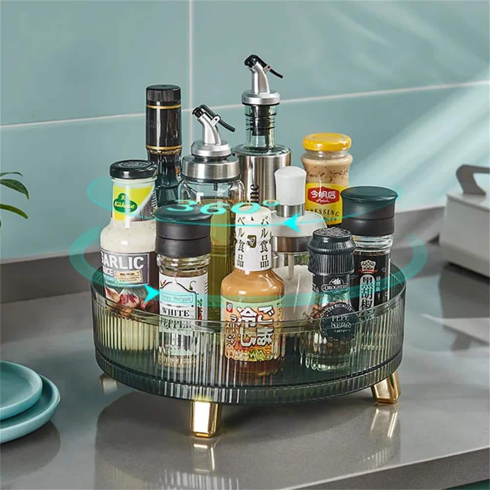 Organizer Tray Lazy Susan Spice Organizer LOCAUPIN Rotating Tray Rack ...