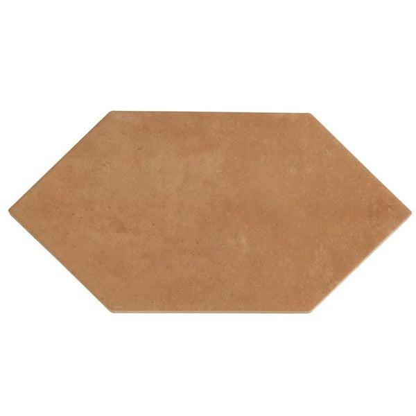 Apollo Tile Terralis 6 in. x 12 in. Matte Terracotta Porcelain Octagon ...