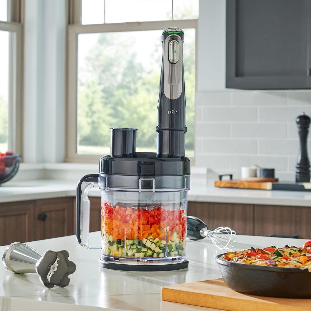 MultiQuick MQ9199XL Smart Speed SS Black Immersion Blender Plus Food ...