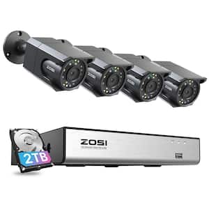 Night Owl 8-Channel 3MP 1TB DVR Security Camera System with 4 Wired ...