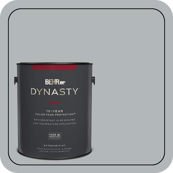 BEHR DYNASTY 1 gal. #N450-3 Meteor Shower Flat Exterior Stain-Blocking ...
