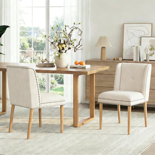 CHRISTOPHER KNIGHT HOME Thunder Luxury Rivet Beige+Natural Fabric ...