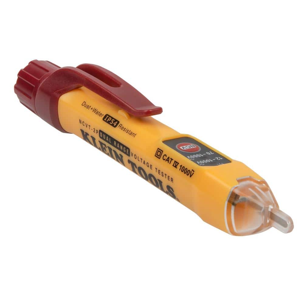 Klein Tools Digital Dual Range Non Contact Voltage Tester 12 1000V AC NCVT 2PR The Home Depot