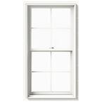 JELD-WEN 28 in. x 54 in. V2500 Double Hung Vinyl Window with White ...