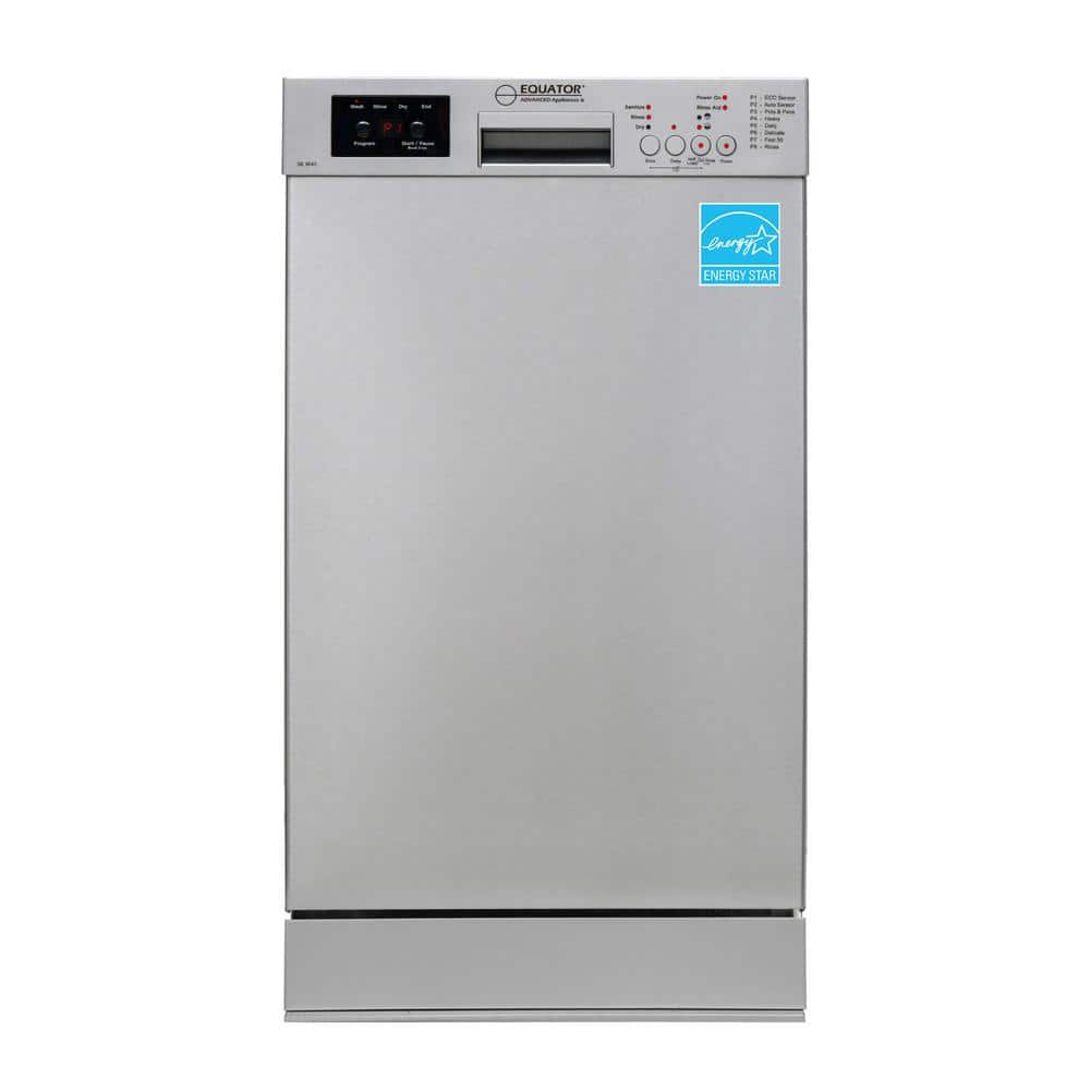 Equator 18 in. Dishwasher Europe ADABuiltin 10 Place Sanitize Delay 1/2 ...