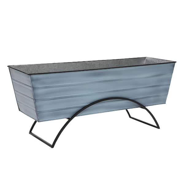 ACHLA DESIGNS Galvanized Steel Odette Stand With Large Flower Box ...