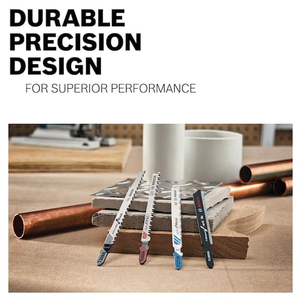 Bosch Laminate Flooring Bi Metal Jig Saw Blade Assortment for Cutting Laminated Materials and Plywood 3 Pack T503 The Home Depot