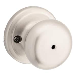 Kwikset Montara Satin Nickel Single Cylinder Door Handleset with Juno Entry Door Knob Featuring ...