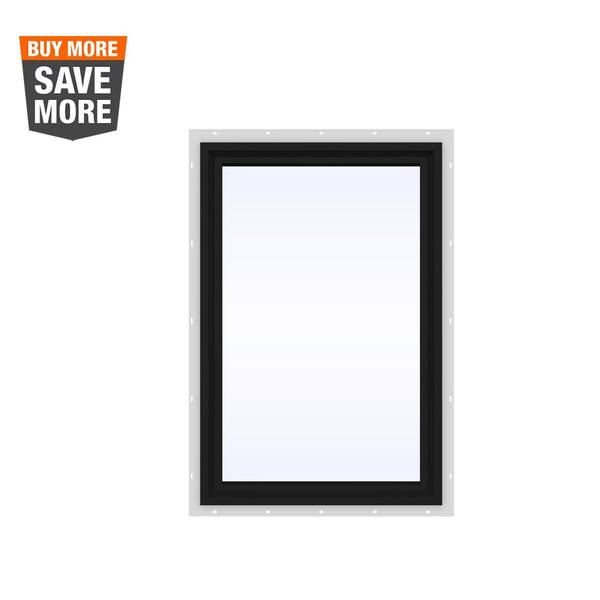 JELD-WEN 24 in. x 36 in. V-4500 Series Bronze FiniShield Vinyl Picture ...