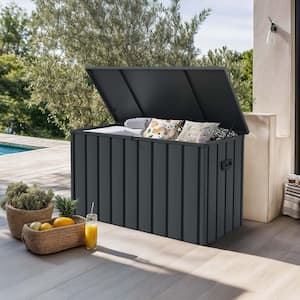 PURPLE LEAF Outdoor Deck Box 160 Gallon Waterproof Lockable Storage Box ...
