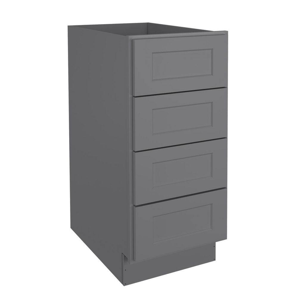 HOMEIBRO 15 in. W x 24 in. D x 34.5 in. H in Shaker Gray Plywood Ready ...