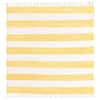 Unique Loom Chindi Rag Striped Yellow and Ivory 7 ft. 10 in. x 7 ft. 10 ...