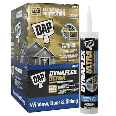 DAP Dynaflex Ultra 10.1 oz. Brown Advanced Exterior Window Door and Siding Sealant (2-Pack ...