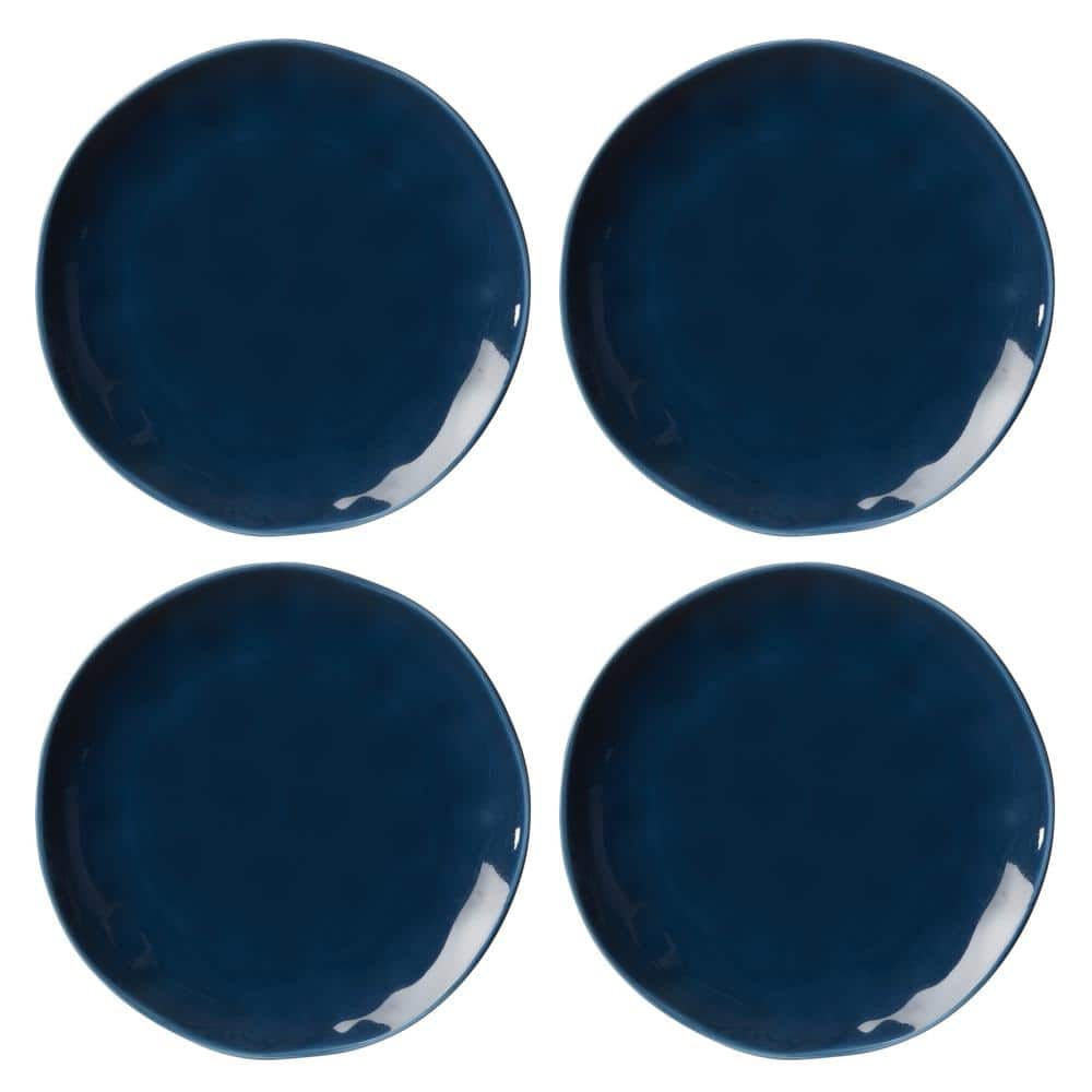 Lenox Bay Colors Blue Accent Plate (Set of4) 894668 - The Home Depot