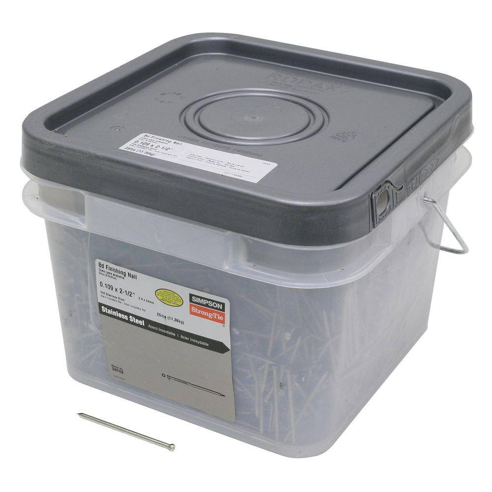 Simpson Strong-Tie 0.113 in. x 2-1/2 in. Type 304 Stainless Steel ...