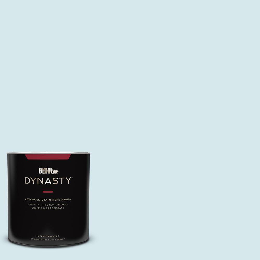 BEHR DYNASTY 1 qt. #S490-1 Permafrost Matte Interior Stain-Blocking ...