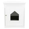 TRIXIE Standard Wood Litter Box Enclosure with Top Shelf in White 40293 ...
