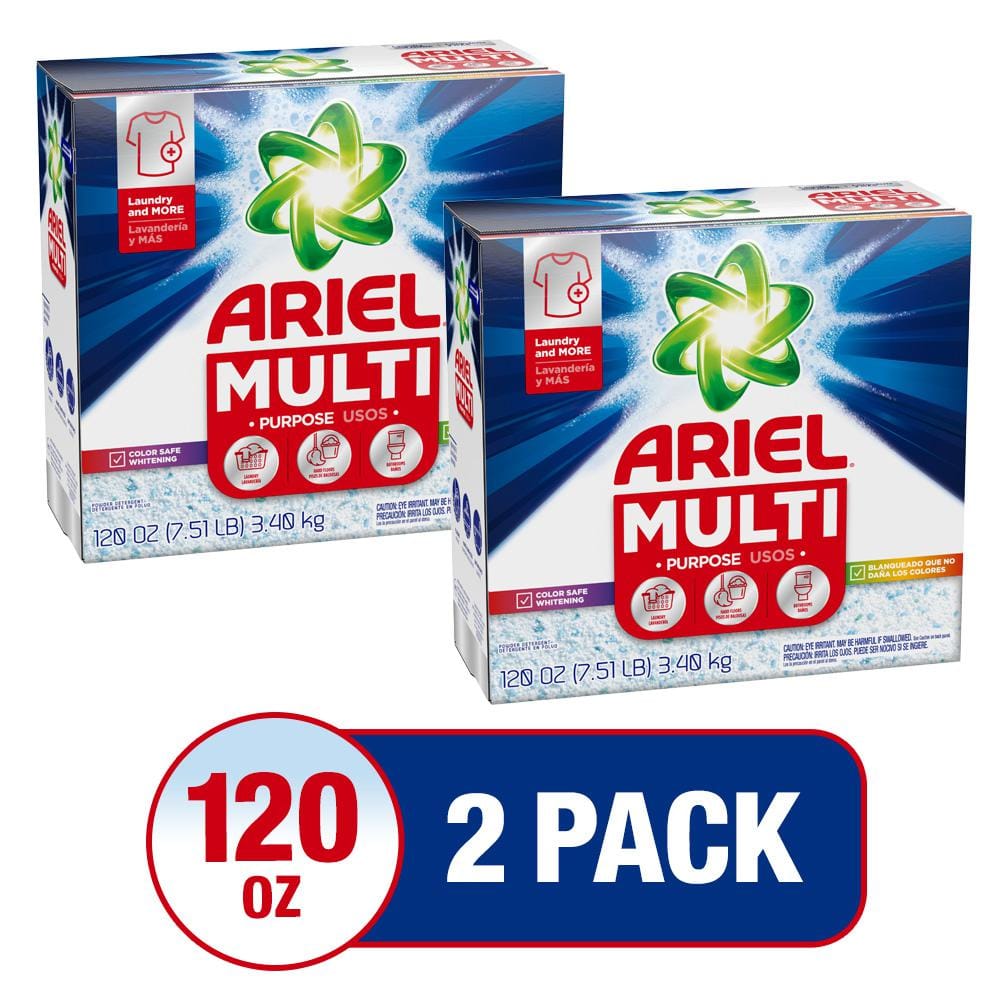ARIEL Multi Purpose Original Scent Powder Laundry Detergent, 95-Loads ...
