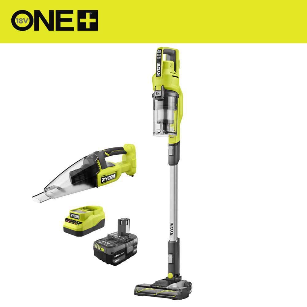 RYOBI ONE+ 18V Lithium-Ion Cordless Stick Vacuum Multi Surface Hand ...