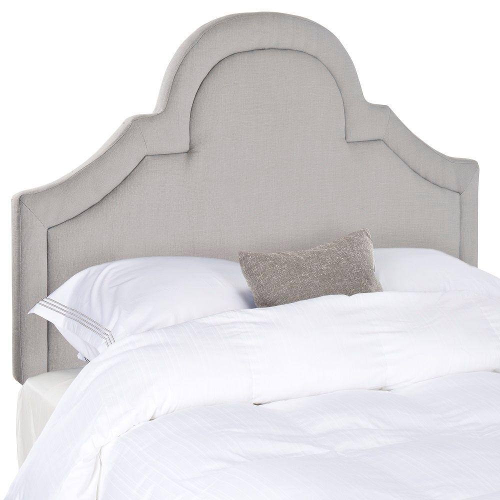 SAFAVIEH Kerstin Gray Full Upholstered Headboard MCR4677B - The Home Depot