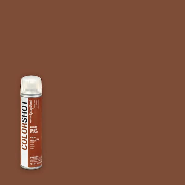COLORSHOT 10 oz. Satin Root Beer Float Medium Brown General Purpose ...