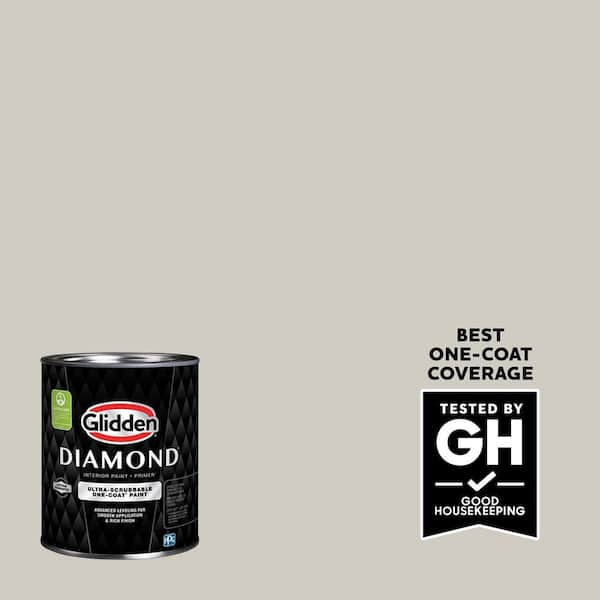 Glidden Diamond 1 qt. PPG1025-3 Whiskers Semi-Gloss Interior Paint with ...