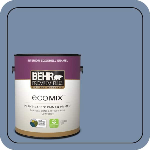 BEHR PREMIUM PLUS 1 gal. #590F-5 Magic Spell Eggshell Enamel EcoMix ...