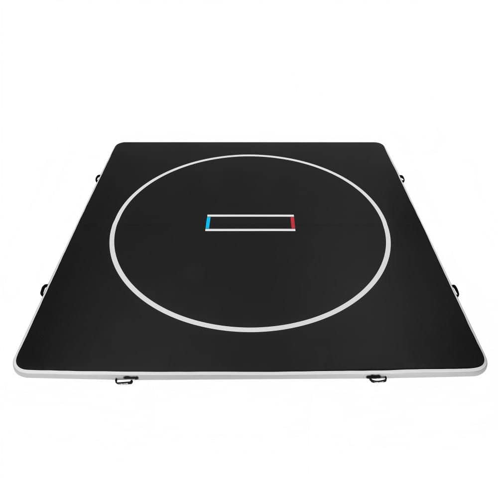 VEVOR 169 sq. ft. Waterproof PVC, Circle Pattern, Black, Arts 100 mm ...