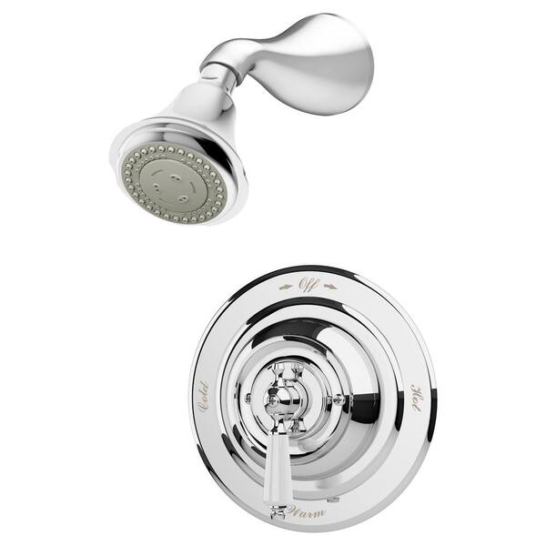 Symmons Carrington 1-Handle Wall-Mounted Shower Trim Kit in Polished ...