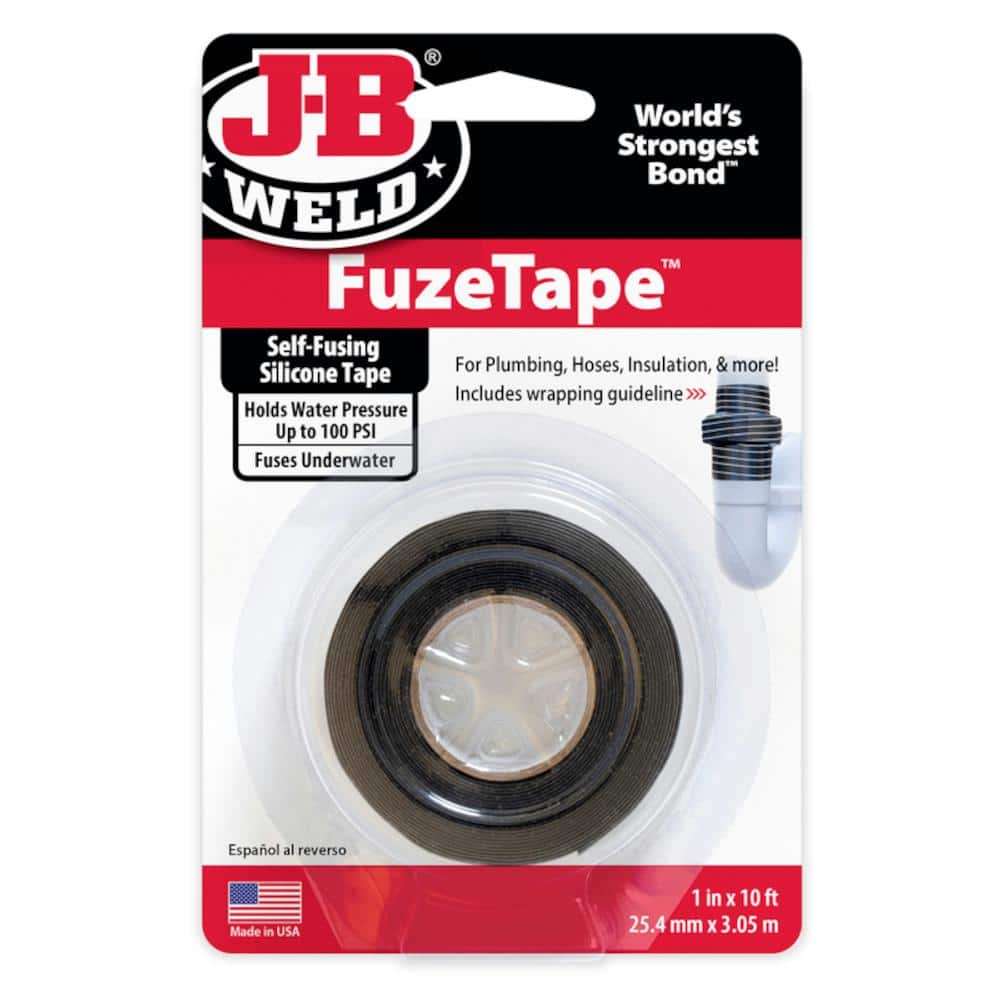 J-B Weld FuzeTape 10 ft. Self-Fusing White Silicone Tape 39110 - The ...