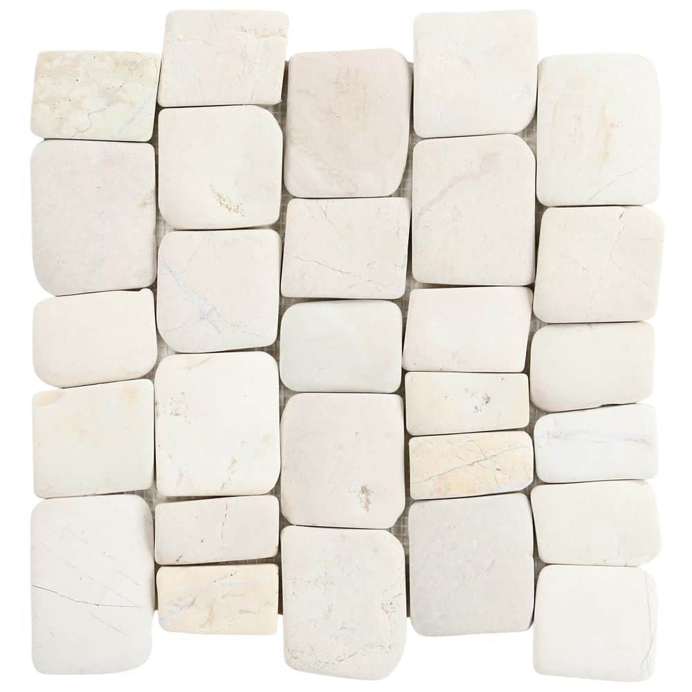 Ivy Hill Tile Countryside Pathway lovina White 6 in. x 0.47 in. Natural ...