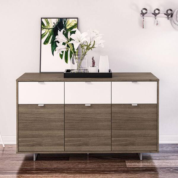 Walnut white sideboard store