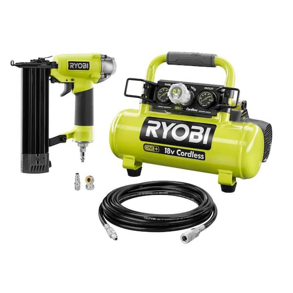 RYOBI 18-Volt ONE+ Cordless 1 Gal. Portable Air Compressor with 18 ...