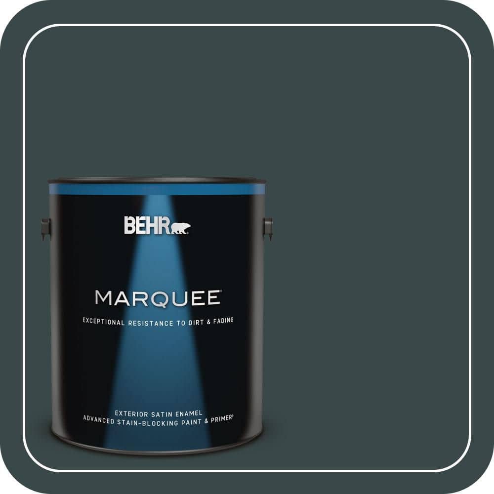BEHR MARQUEE 1 gal. #T14-16 Arboretum Satin Enamel Exterior Paint ...