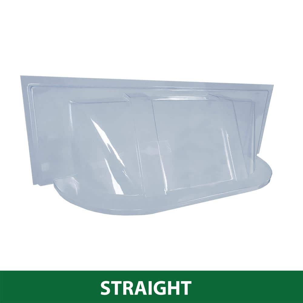 SHAPE PRODUCTS 39 in. x 13 in. Plastic Straight Window Well Cover ...