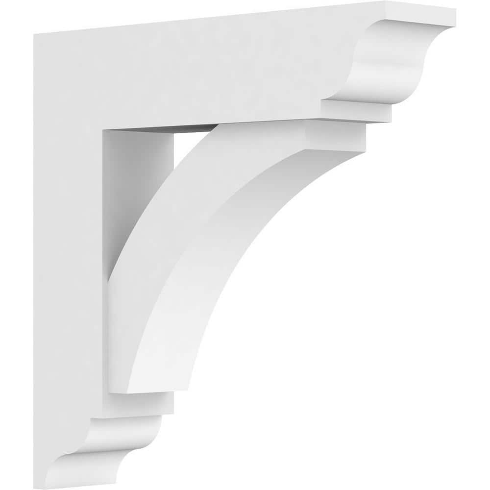Ekena Millwork 3 in. x 16 in. x 16 in. Thorton Bracket with Traditional ...