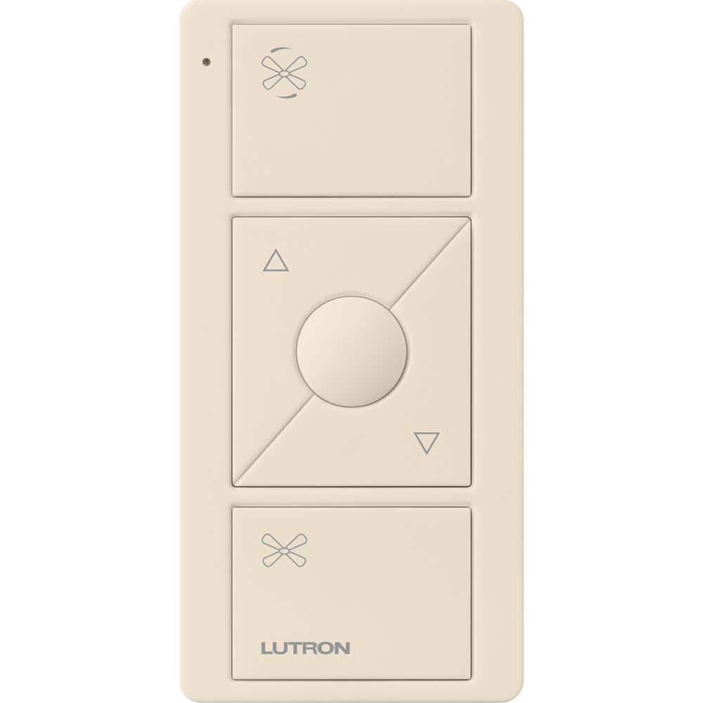 Lutron Pico Smart Remote for Caseta Smart Fan Speed Control, Light Almond (PJ2-3BRL-GLA-F01) PJ2 ...