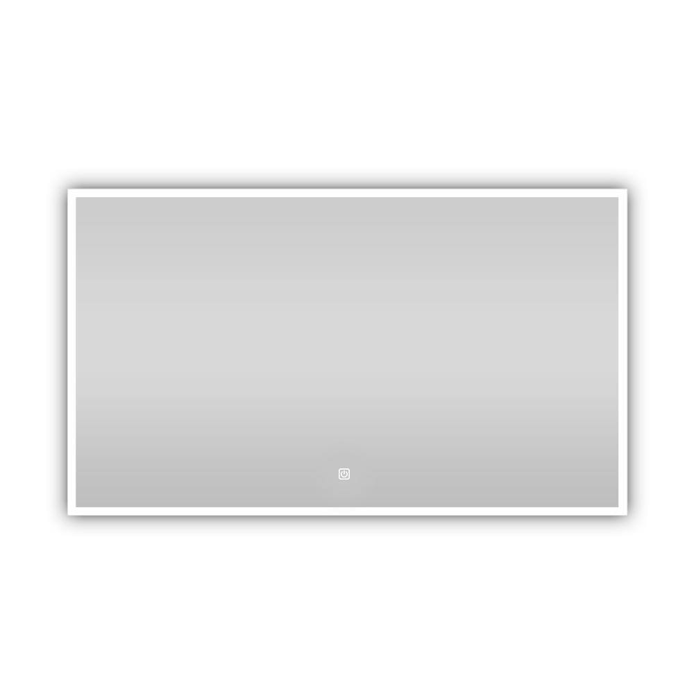 JimsMaison 48 in. W x 28 in. H Large Rectangular Aluminum Framed Anti ...