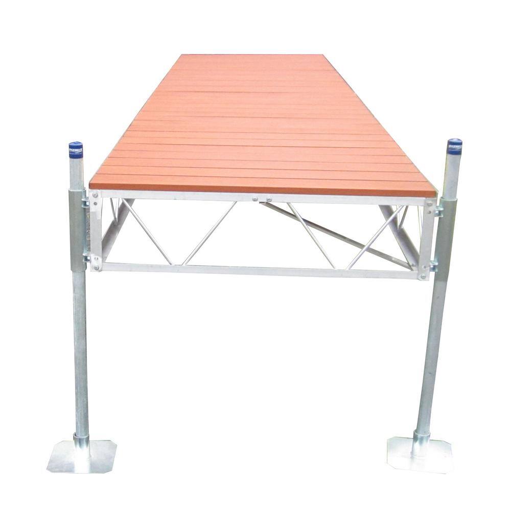 Reviews for Patriot Docks 32 ft. Straight Dock with Brown Aluminum ...