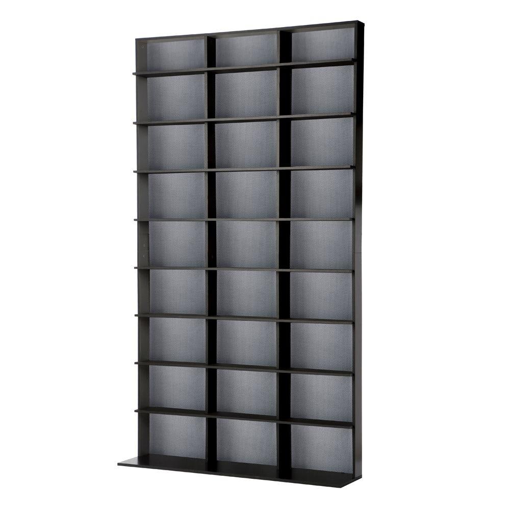 Atlantic Elite Media Storage Cabinet Large 837CD/531DVD/630BR Black ...
