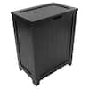 Redmon Contemporary Country Black Hamper with Wainscot Panels 5220BK ...